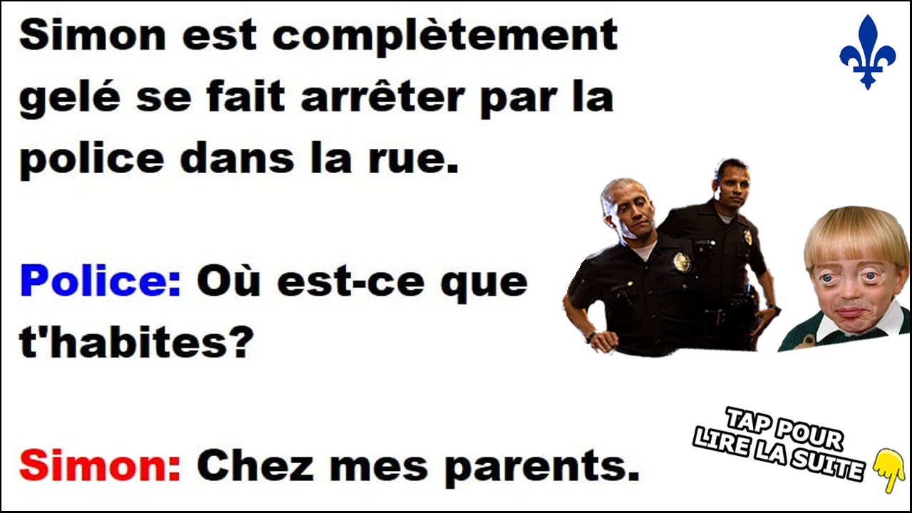 Simon est complètement gelé et se fait arrêter par la police